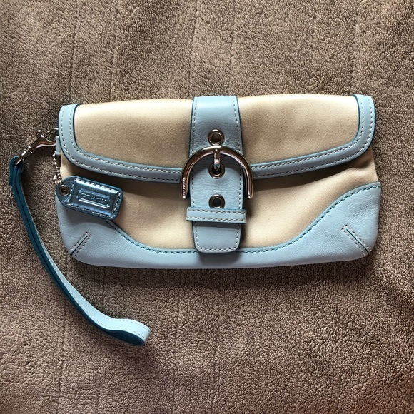 Coach | Bags | Vintage Coach Wallet Light Blue | Poshmark